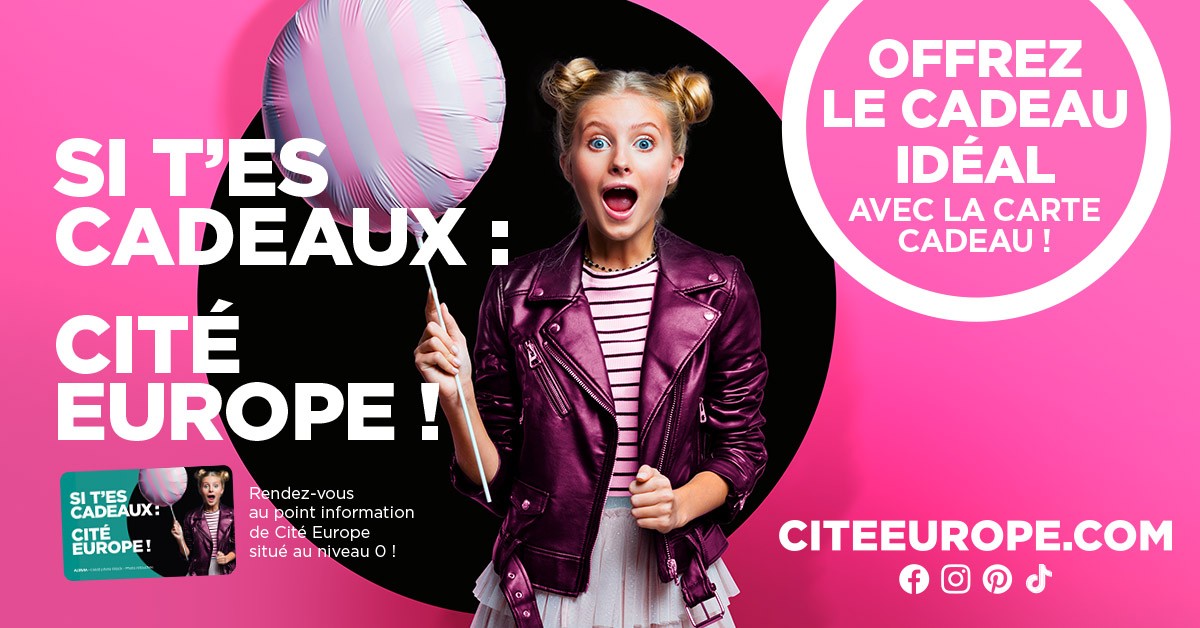 La carte cadeau Cité Europe c'est le cadeau idéal - Centre commercial ...