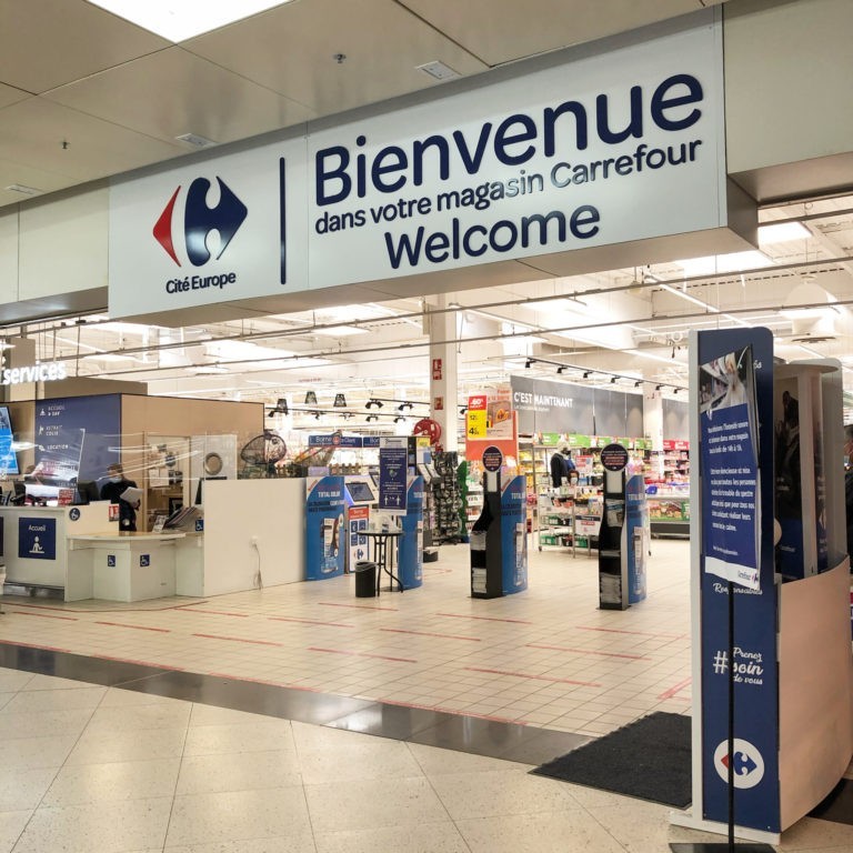 Les tickets de caisse imprimés c'est plus automatique chez Carrefour ...
