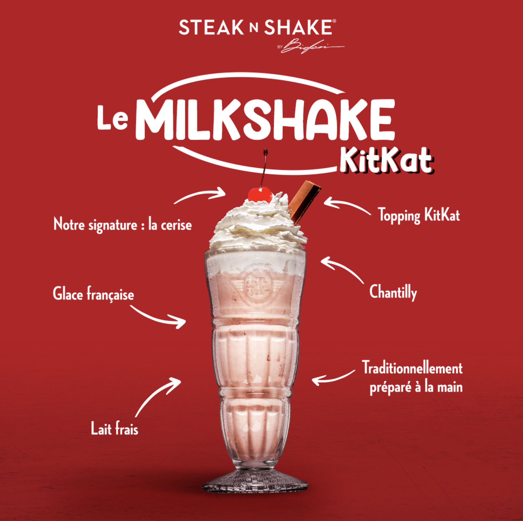 Milkshake KitKat chez Steak'n Shake ! - Centre commercial Cité Europe
